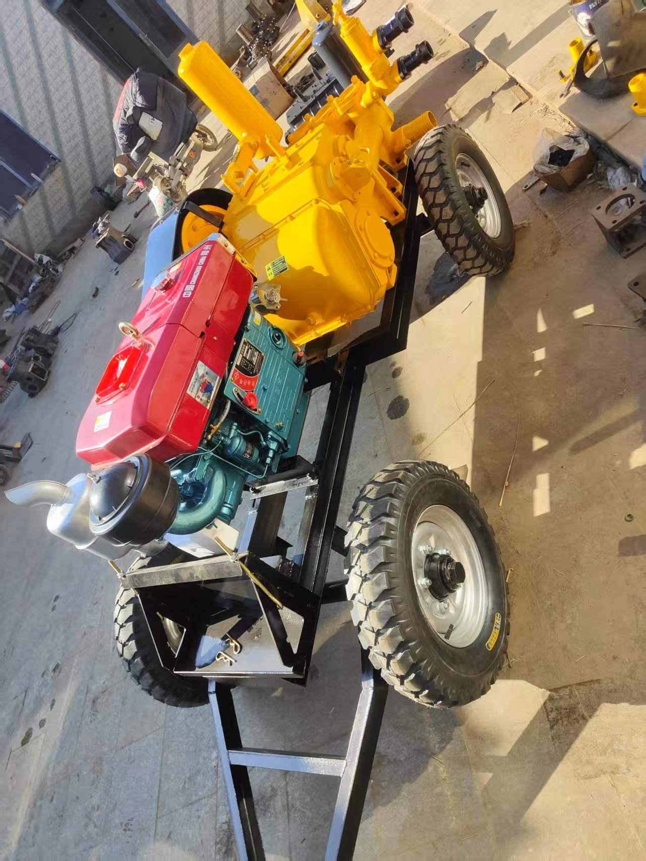 Yellow Triplex Mud Pump for Water Well Geological Exploration ...