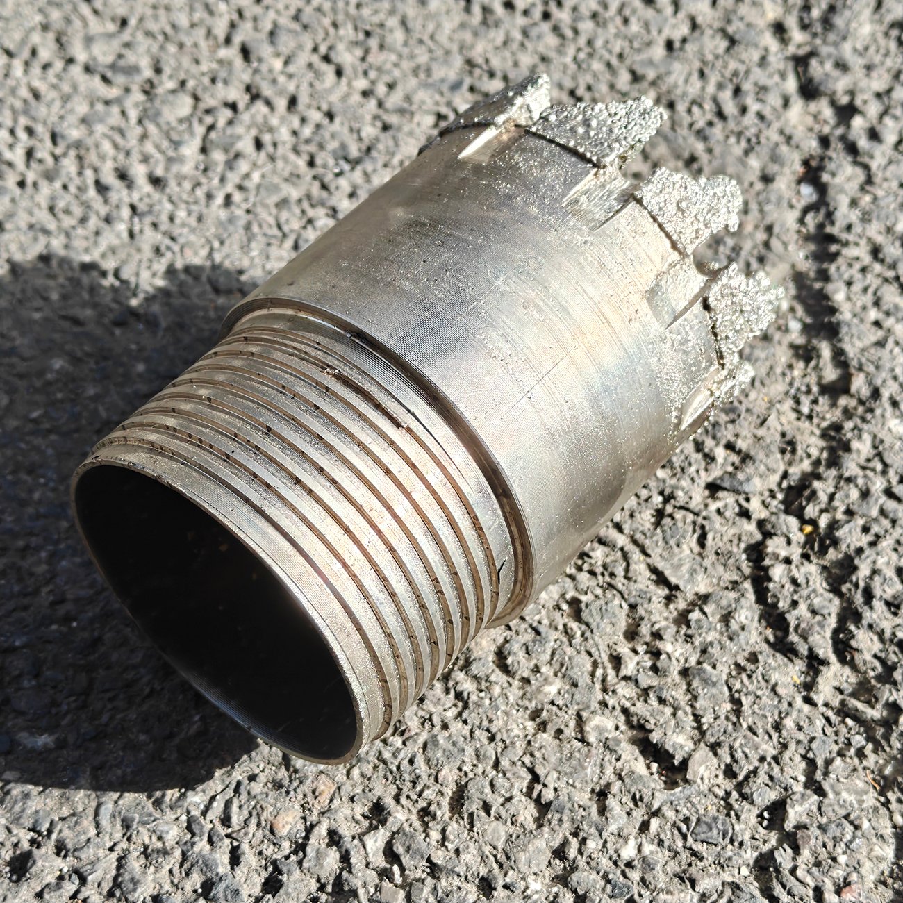 92mm Helical Tooth Electroplated Diamond Core Drill Bit for Geological ...