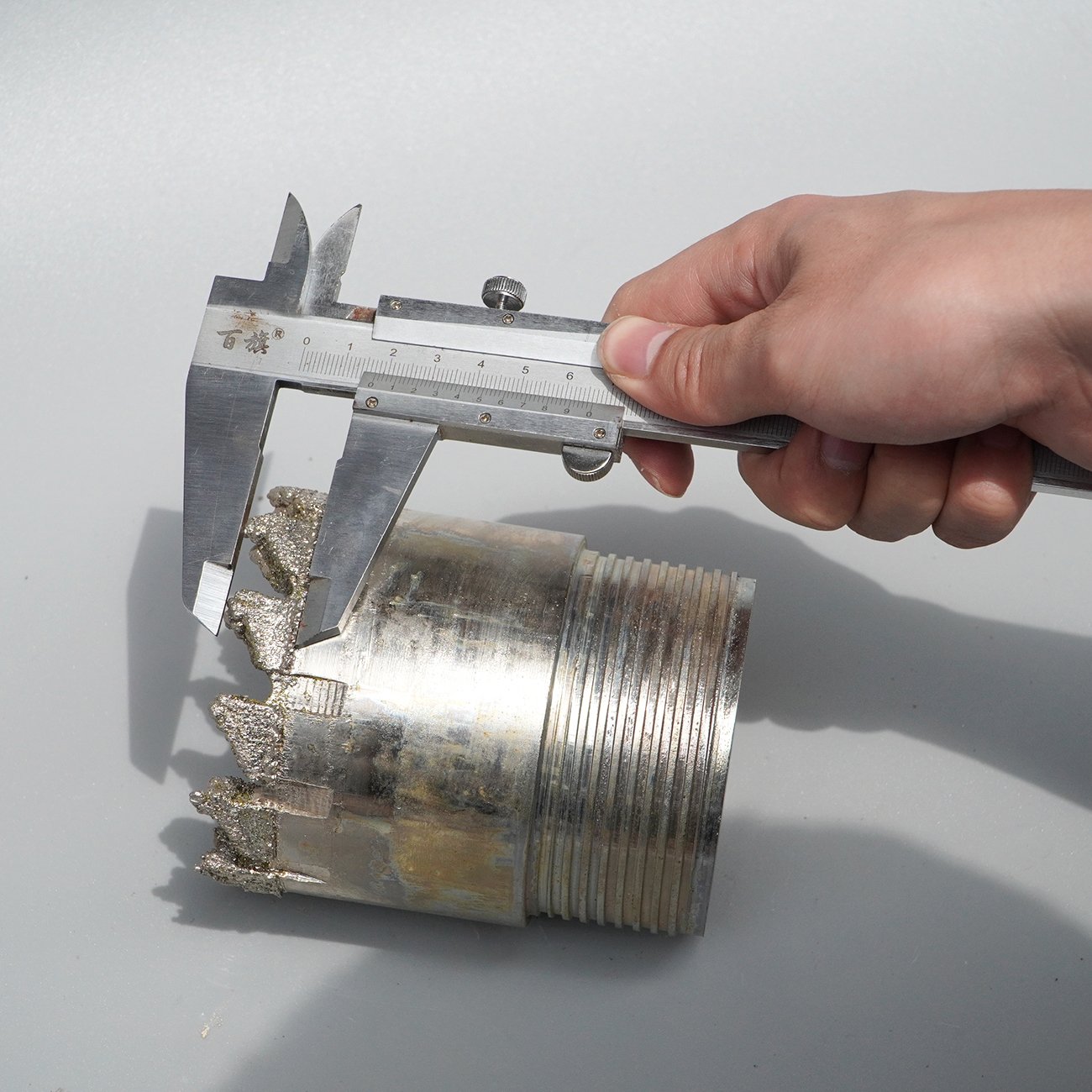 92mm Helical Tooth Electroplated Diamond Core Drill Bit for Geological ...